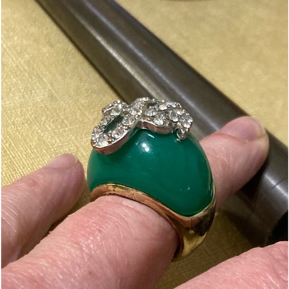 Kenneth Jay Lane | Jewelry | Kenneth Jay Lane Faux Jade Rhinestone ...